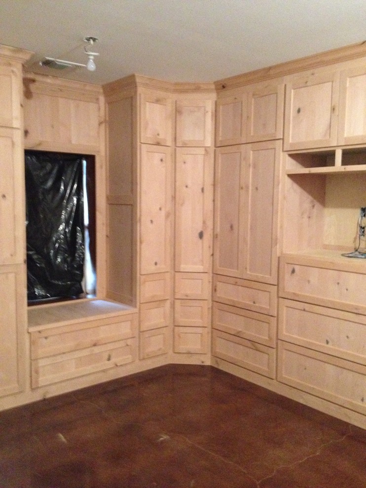Knotty alder closet and drawer cabinets - Rustic - Closet - Dallas - by ...