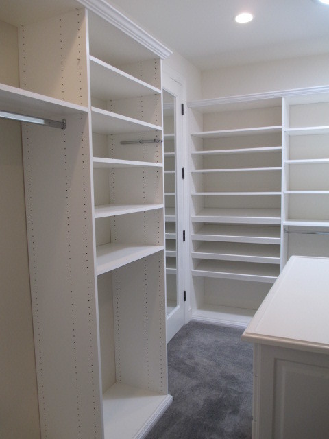 Large Walk in closet with all the details - Traditional - Wardrobe ...