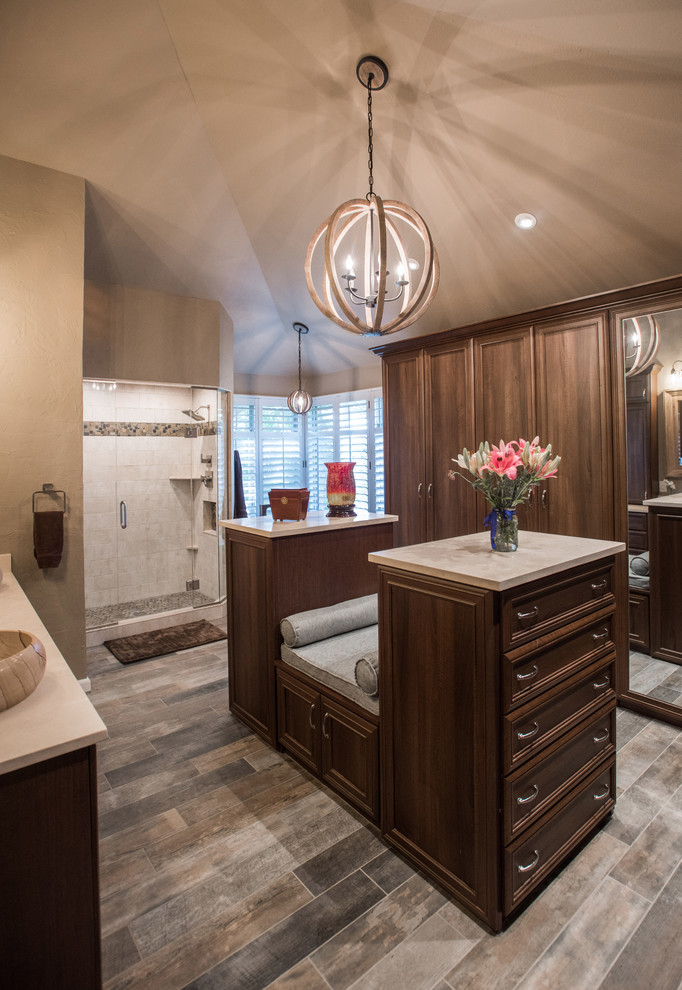 Master Bathroom & Closet Combination - Transitional - Wardrobe - Denver ...
