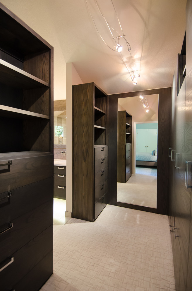 Master Bedroom Walk Through Closet Custom Cabinetry - Contemporary ...