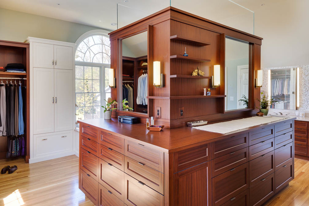 Master Closet and Bath - Transitional - Closet - Boston - by Platt Builders