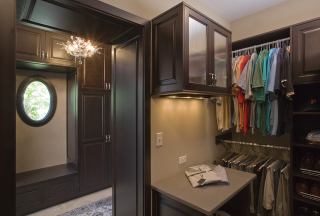 Master Closet & Dressing Room - Traditional - Wardrobe - Chicago - by ...