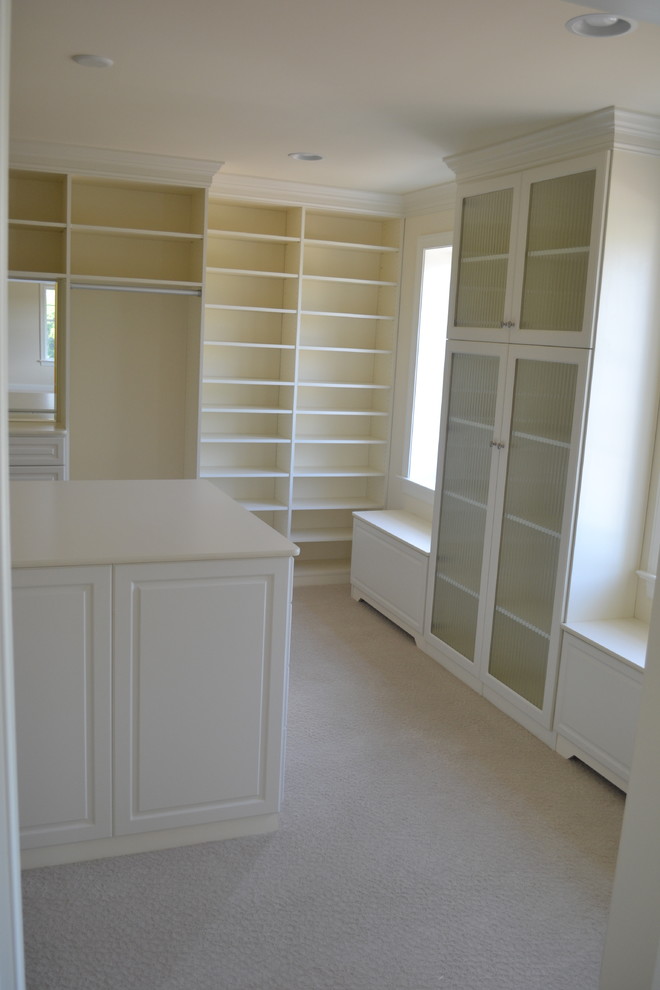 Master Closet, floor-to-ceiling units - Traditional - Closet ...