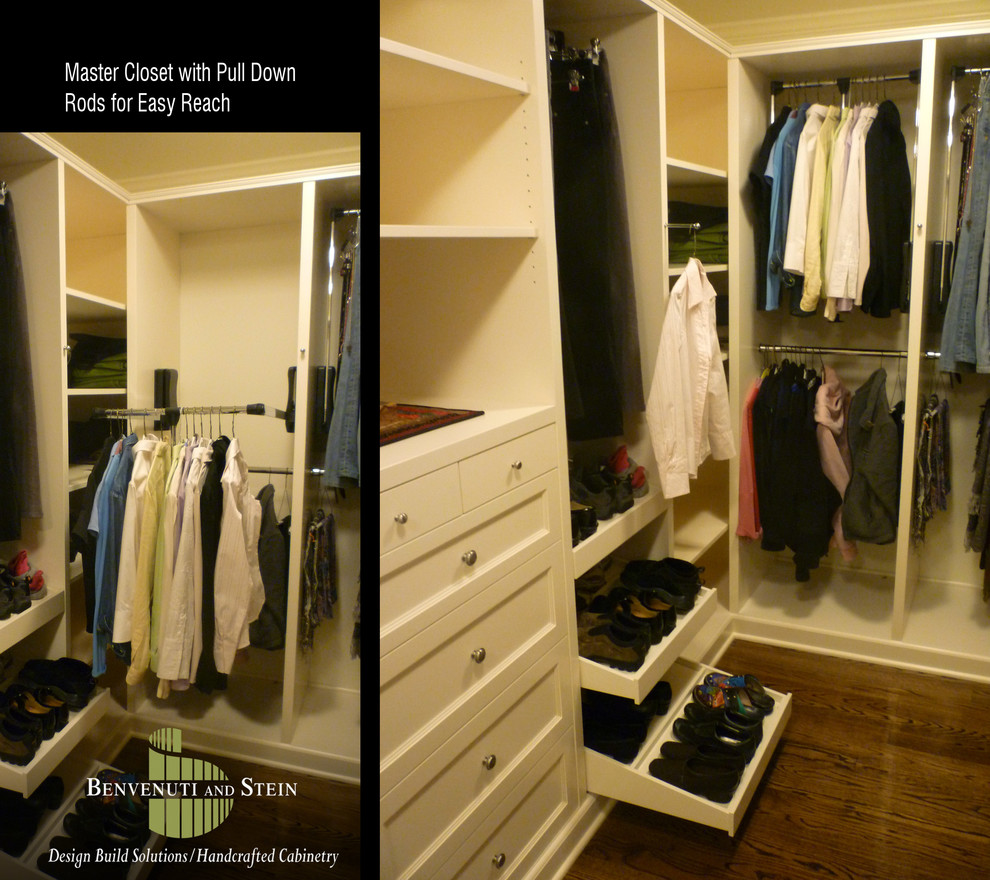 Master Closet w Pull Down Racks - Traditional - Closet - Chicago - by ...