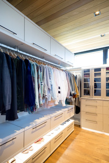 Modern His and Hers Master Closet - Modern - Closet - Minneapolis - by ...