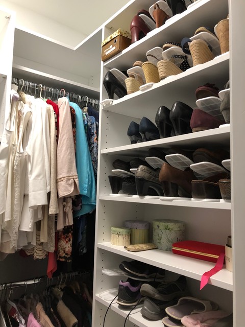 New Home Organization - Master HER Closet - Transitional - Wardrobe ...