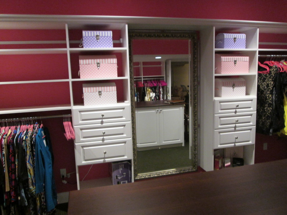 PINK and White Walk In - Traditional - Closet - Bridgeport - by Liberty ...