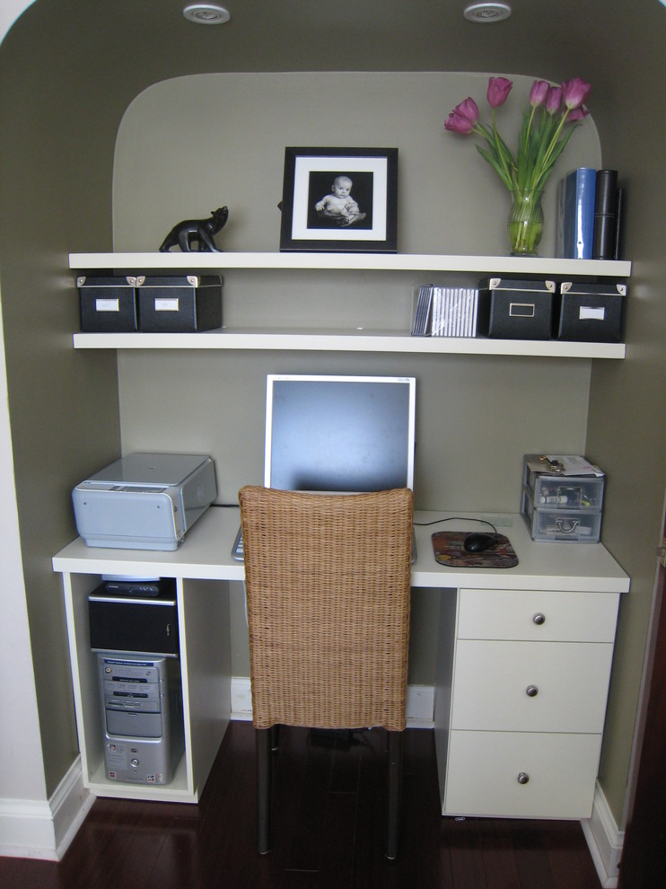 Retrofitted closet with study - Contemporary - Closet - Toronto - by ...