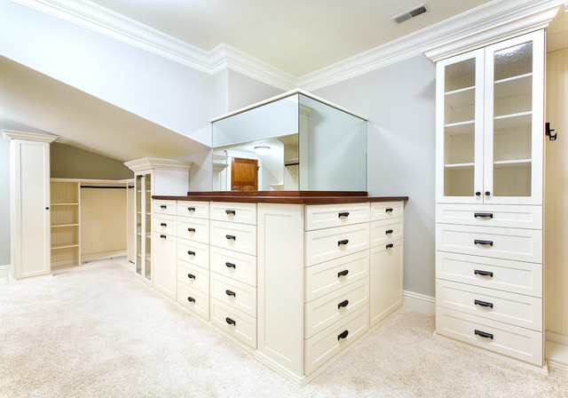 Slanted Ceiling - Traditional - Wardrobe - Chicago - by Closet ...