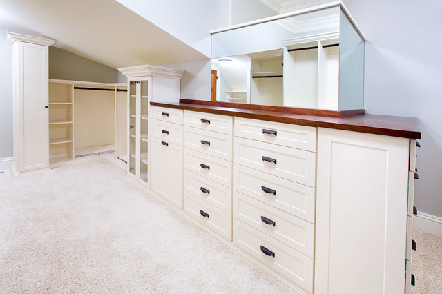 Slanted Ceiling - Traditional - Wardrobe - Chicago - by Closet ...