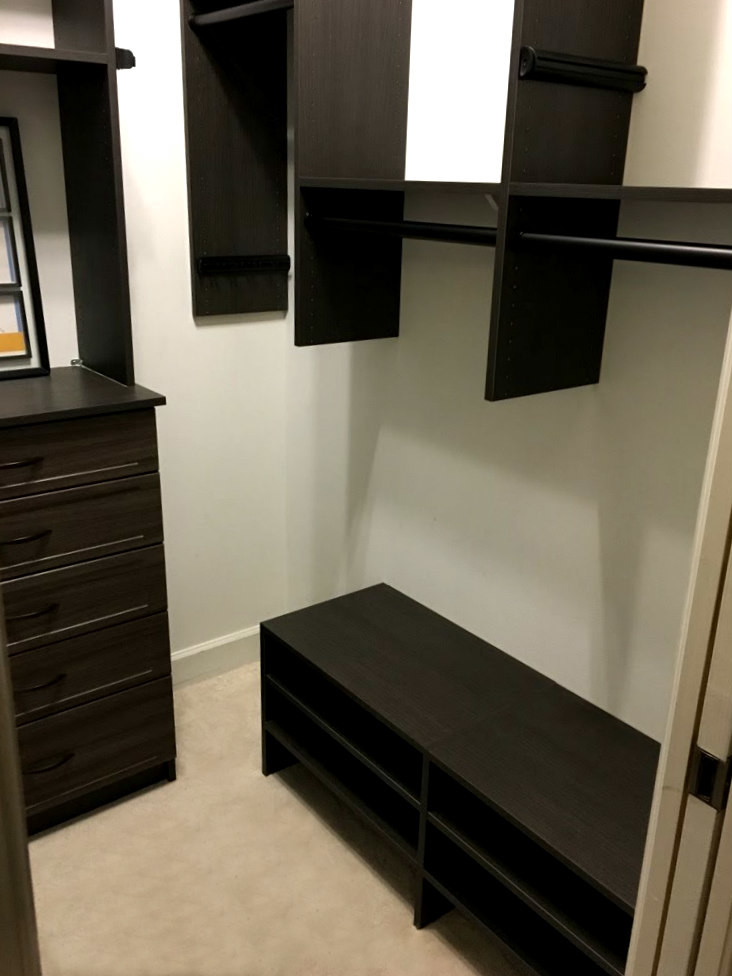 Sleek Tenino Gray Walk In Closet - Modern - Closet - Other - by A ...