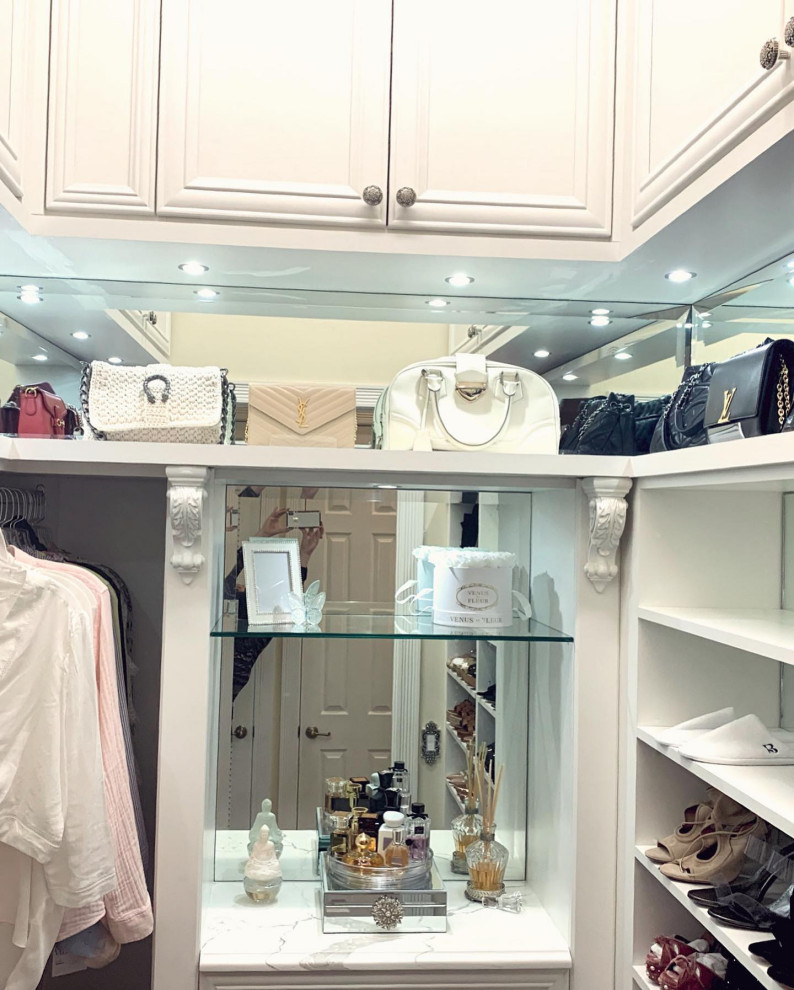 Small Walk-in Closet Makeover - Modern - Closet - Los Angeles - by ...