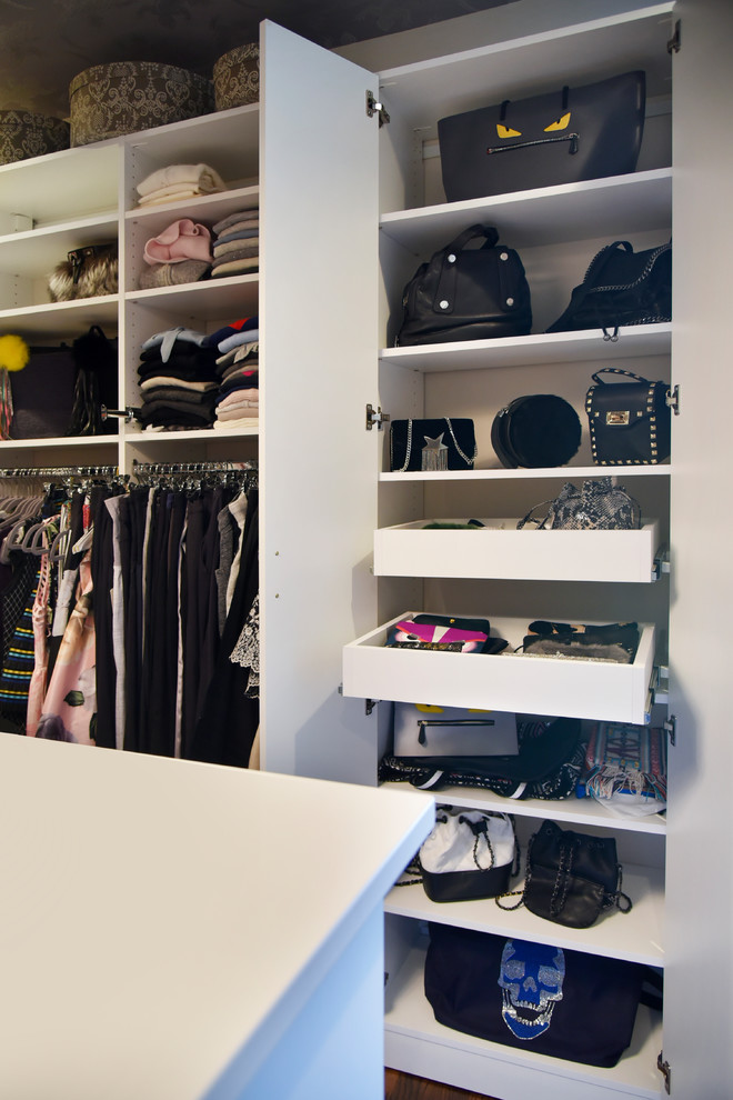 Spare Room Converts to Dream Closet - Contemporary - Closet - Chicago ...