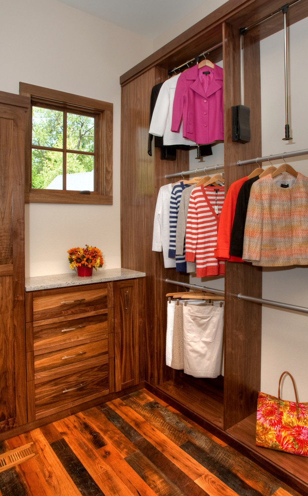 Stained Walnut Master Closet - Transitional - Closet - Louisville - by ...