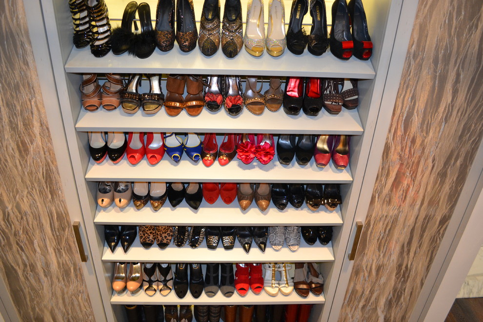 The Antiqued Grey Closet - Contemporary - Closet - Los Angeles - by ...