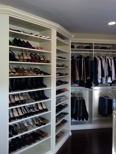 Walk-in Closet in Almond - Traditional - Wardrobe - New York - by Bella ...