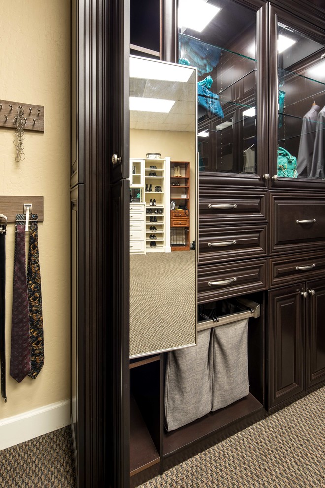 Walk In Closet in Mt. Hood Maple with Delaware Fronts - Traditional ...