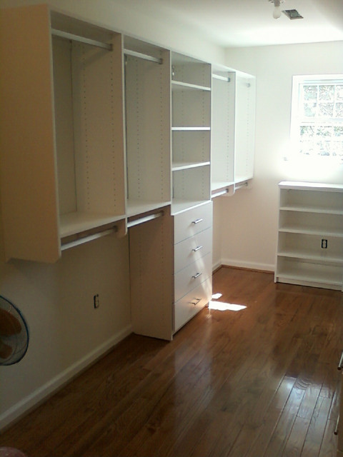 Walk In Closet in White - Traditional - Wardrobe - Baltimore - by Emily ...