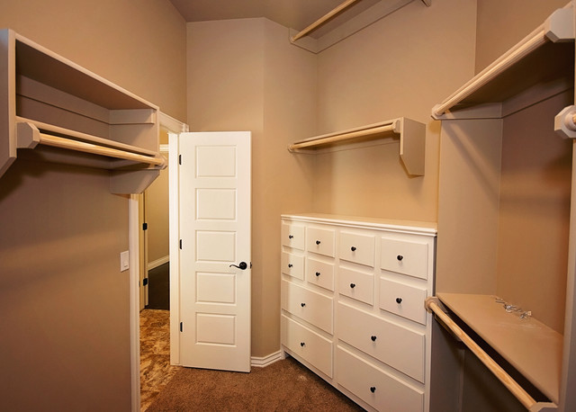 Walk-in Closet with Built-in Dresser - Transitional - Wardrobe ...