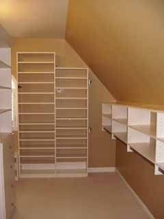 Walk-in closets Angled ceilings - Traditional - Wardrobe - Austin - by ...