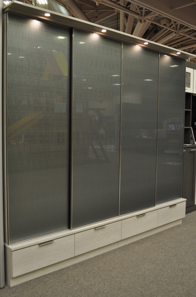 Wardrobe with Celsius Glass Sliding Doors - Modern - Closet ...