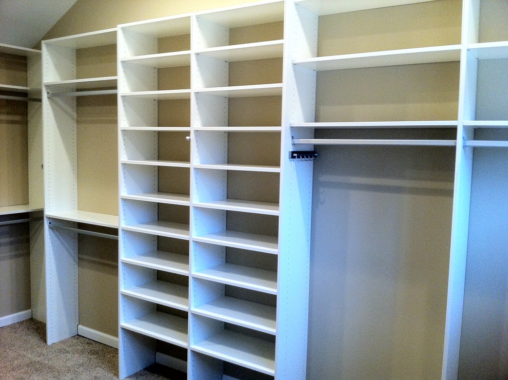 White Walk-in Closet - Traditional - Closet - New York - by Bella ...