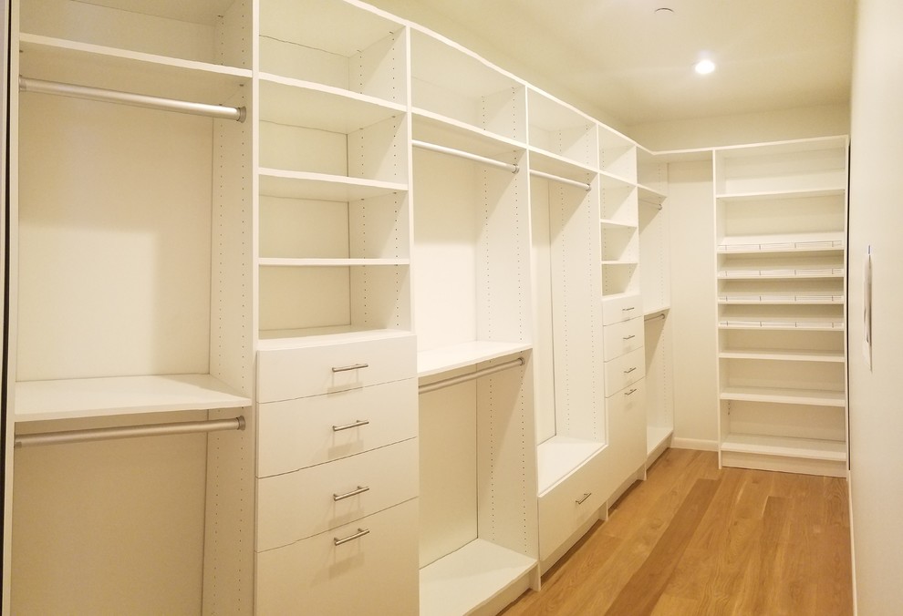 White Walk-in Closet - Modern - Closet - Other - by House In Order | Houzz