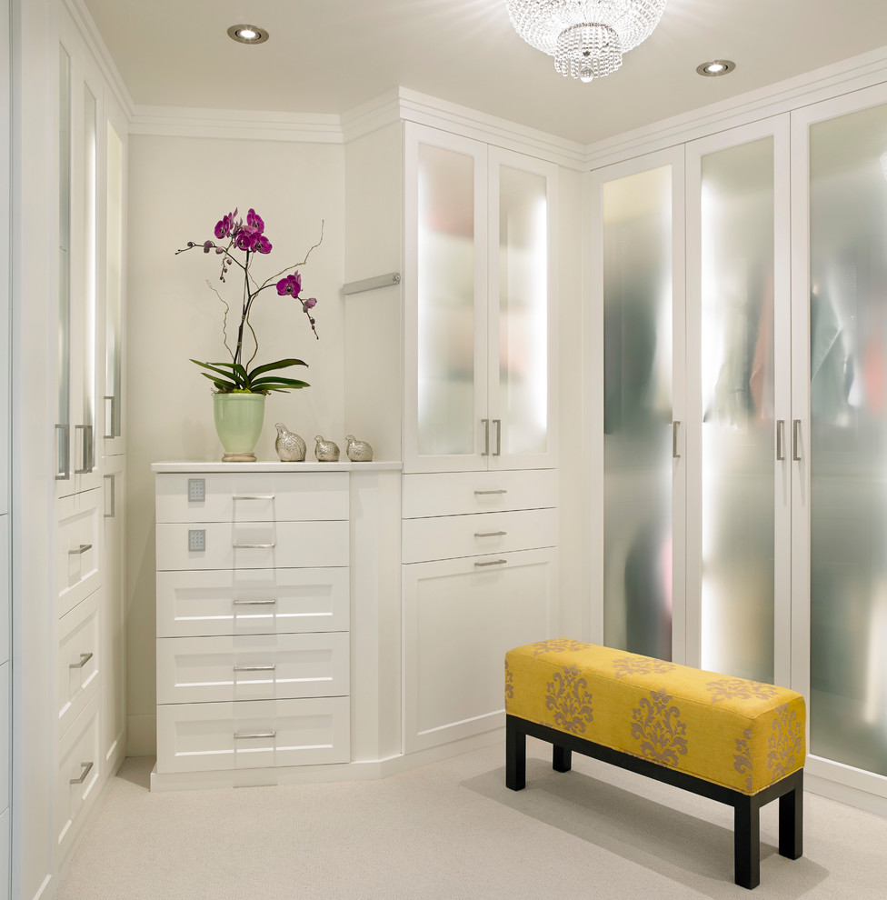 White Walk In Closet - Traditional - Closet - Vancouver - by Incredible ...