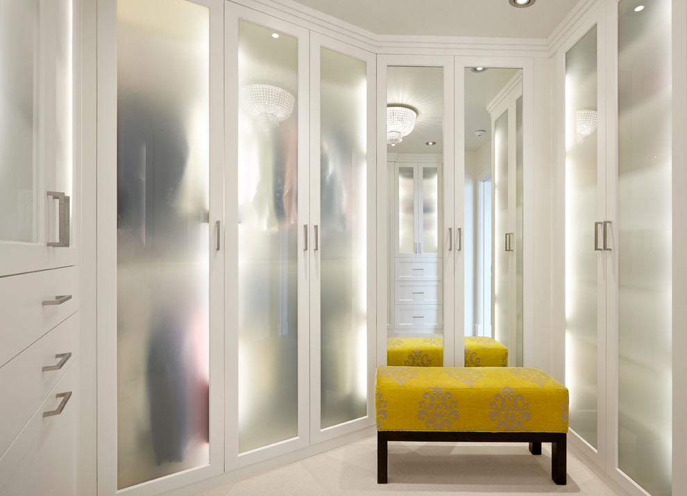 White Walk In Closet - Traditional - Closet - Vancouver - by Incredible ...