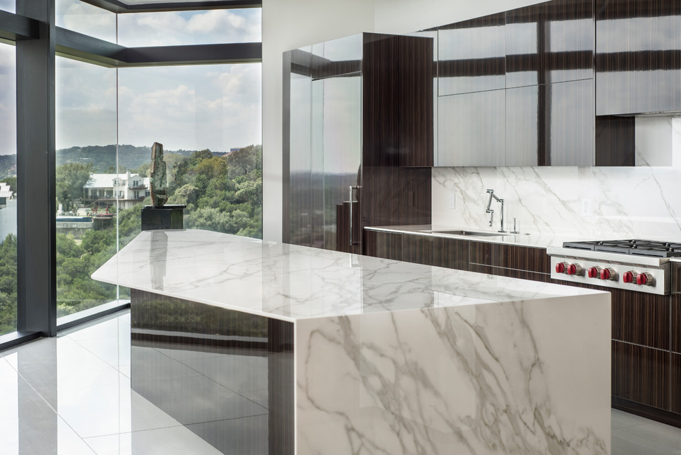 Ellison Residence - Modern - Kitchen - Austin - by NEOLITH by TheSize ...