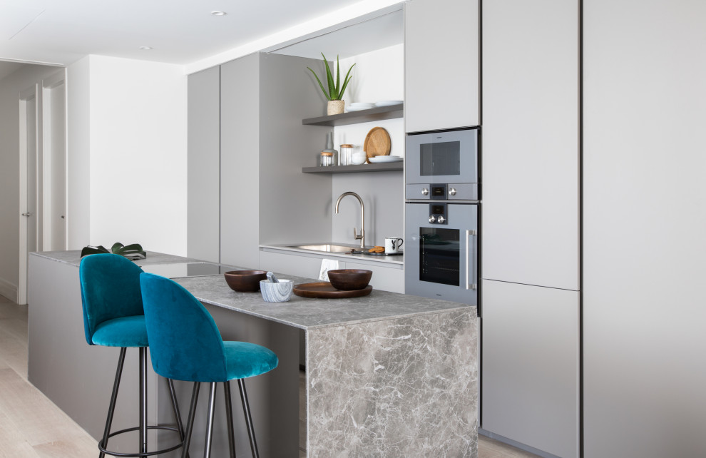 Proyecto Diagonal Mar - Modern - Kitchen - Barcelona - by MODULNOVA ...