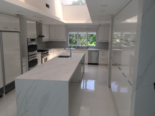 UNIQUE Calacatta kitchen in NJ - Modern - Kitchen - New York - by ...