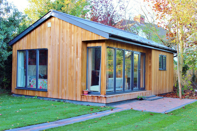 Contemporary Wooden Log Cabin Style Small Home - Contemporary ...