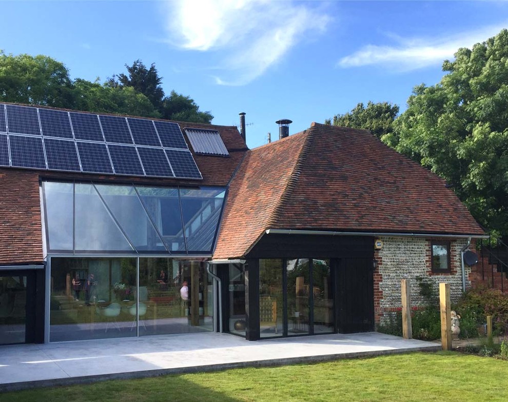 fixed asymmetric glazed rooflight - Contemporary - Sunroom - London ...