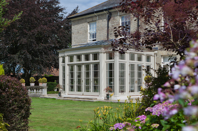 Grand orangery on a Georgian Country Home - Traditional - Conservatory ...