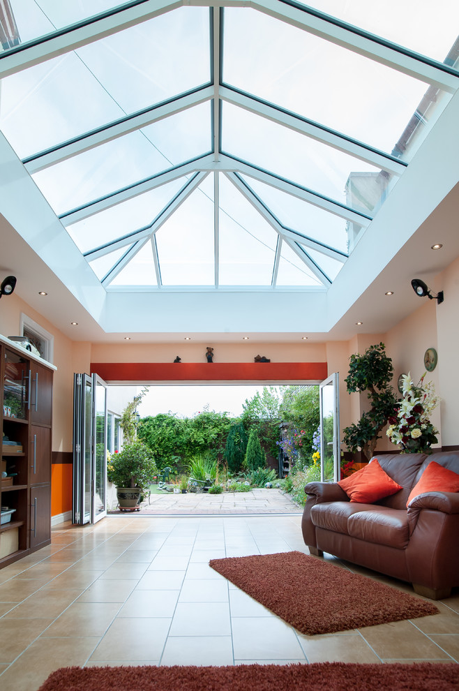 Lantern Roof - creating more sky less roof. - Contemporain - Véranda et ...