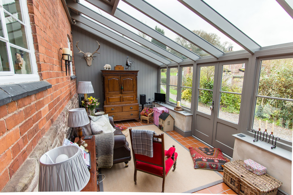 'Lean to' Link with Porch entrance - Traditional - Sunroom - West ...