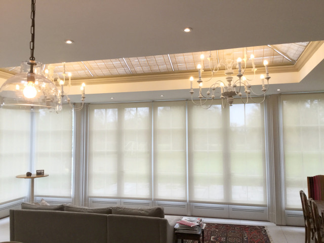 Pinoleum Roof Blinds & Roller Blinds - Westbury Garden Rooms ...