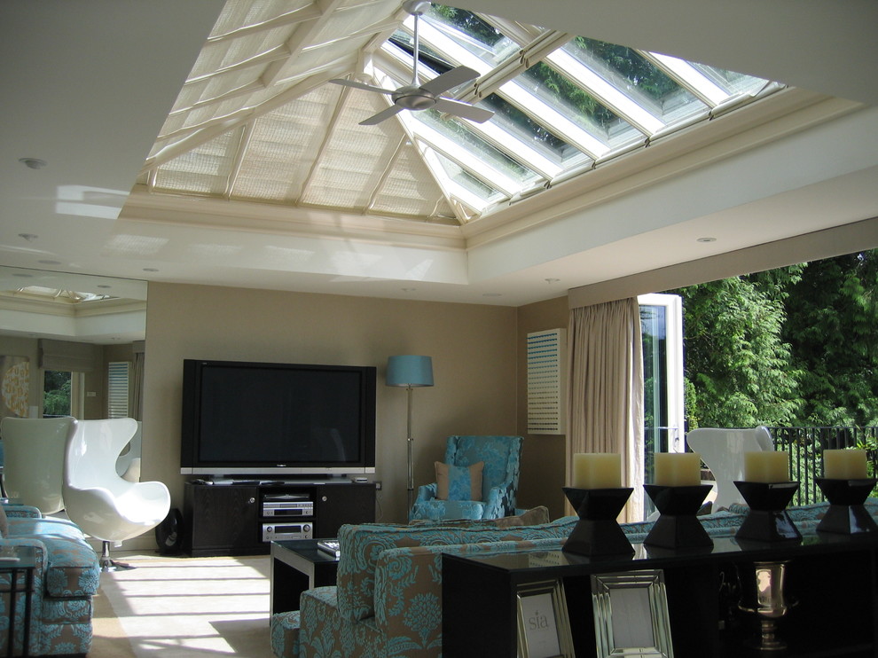 Roof lantern, bi-fold doors and entablature to an orangery extension ...