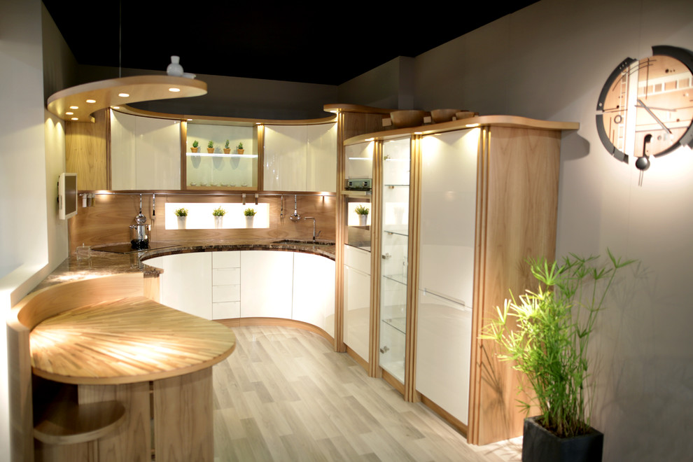 Cucina Goccia - cucina angolare curva - Moderno - Cocina - Milán - de ...