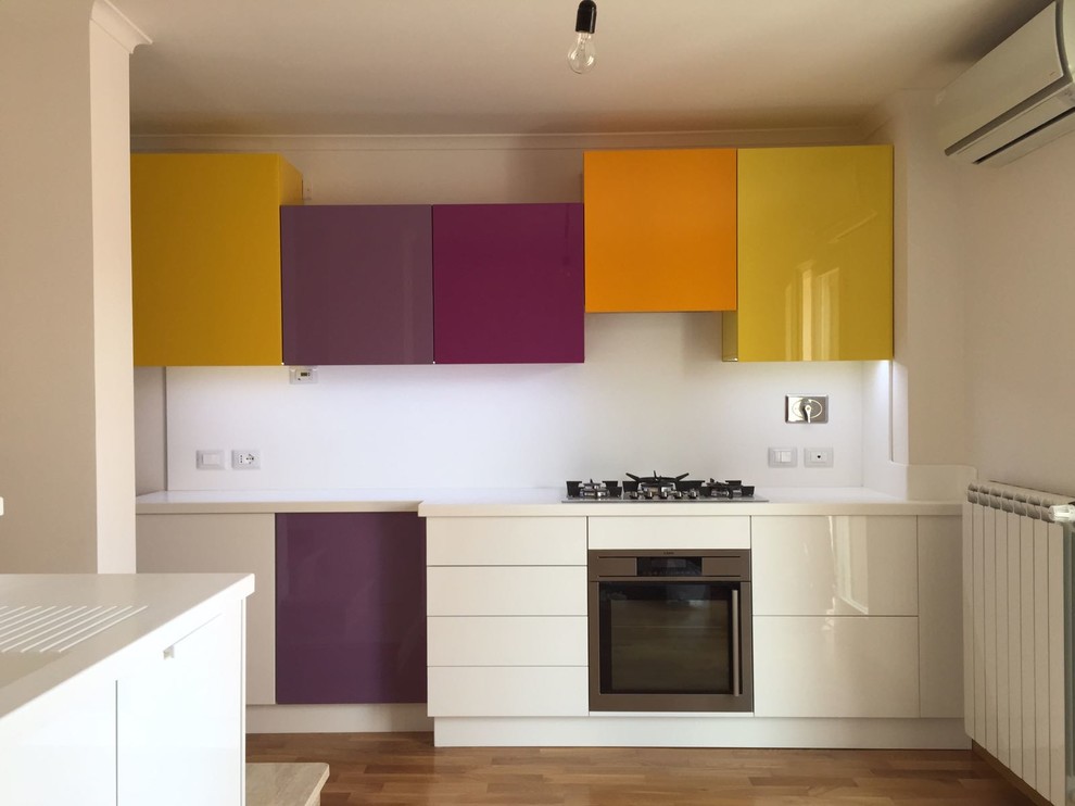 Cucina su misura Laccata Roma- Casa di Stefania - Modern - Kitchen ...