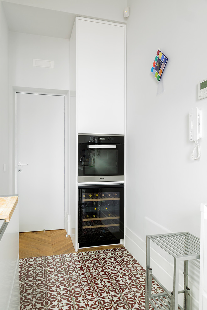 Cucina Toffini Laccata su misura, Tavolo in Cedro del Libano ...