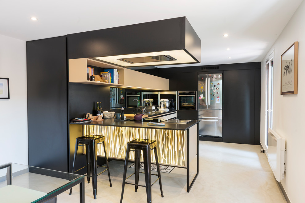 Cration d'une cuisine TMD Menuiserie - Modern - Kitchen - Lyon - by ...