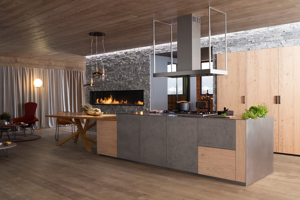 Cuisine Beton Et Bois