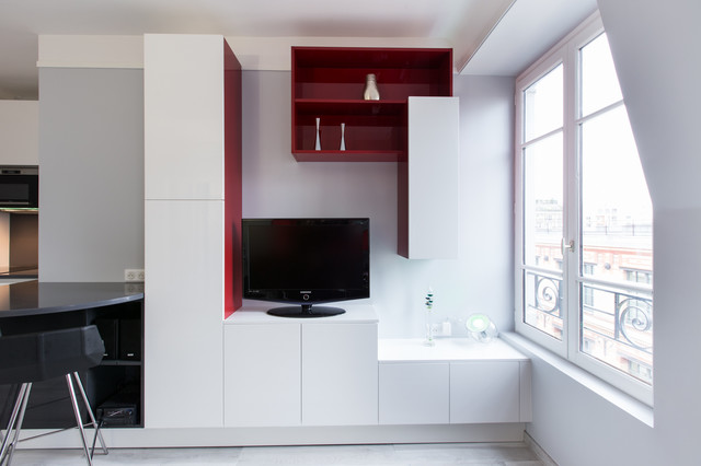 Cuisine compacte et fonctionnelle - Moderne - Cuisine - Paris - par ...