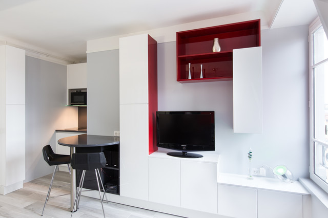 Cuisine compacte et fonctionnelle - Moderne - Cuisine - Paris - par ...