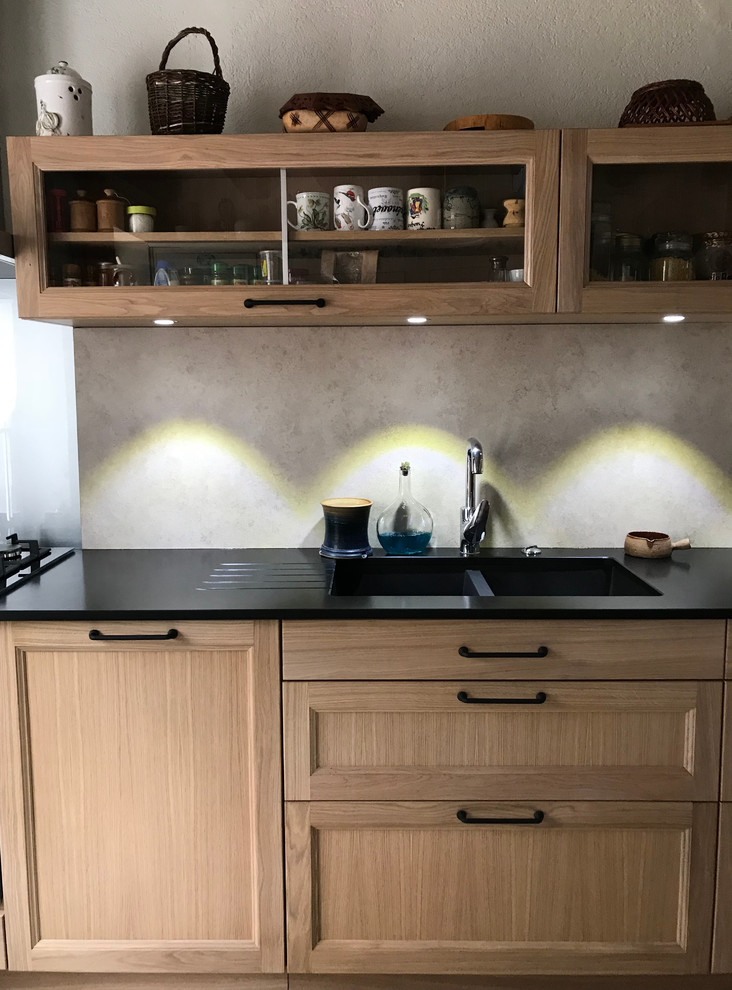 Cuisine sur mesure en chêne - Farmhouse - Kitchen - Other - by Atelier ...