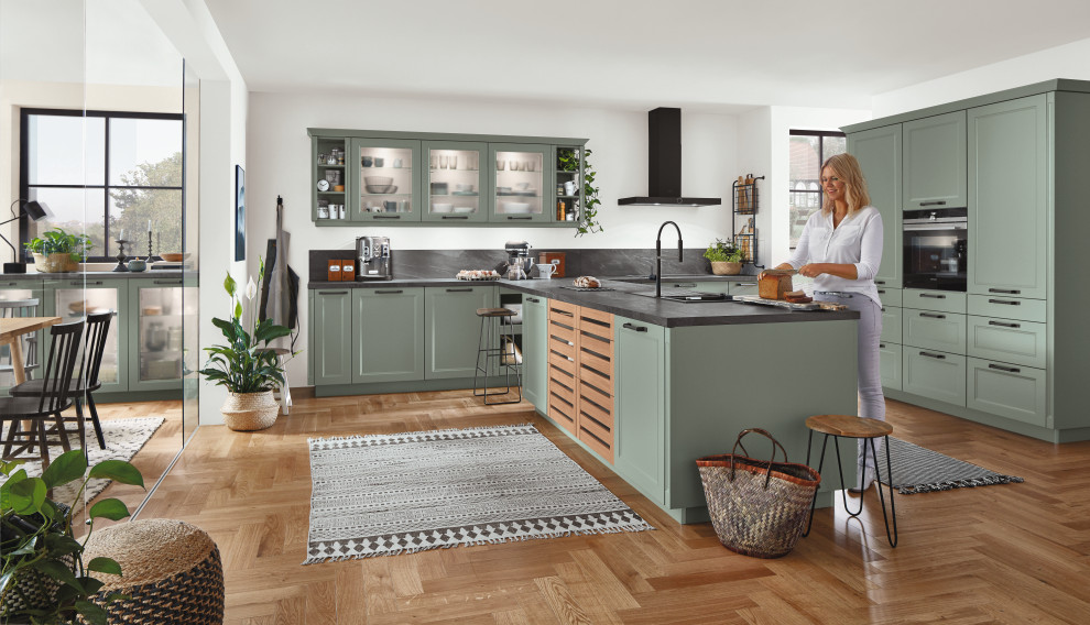 Cuisine verte DELIA - Contemporary - Kitchen - Other - by Ixina German ...