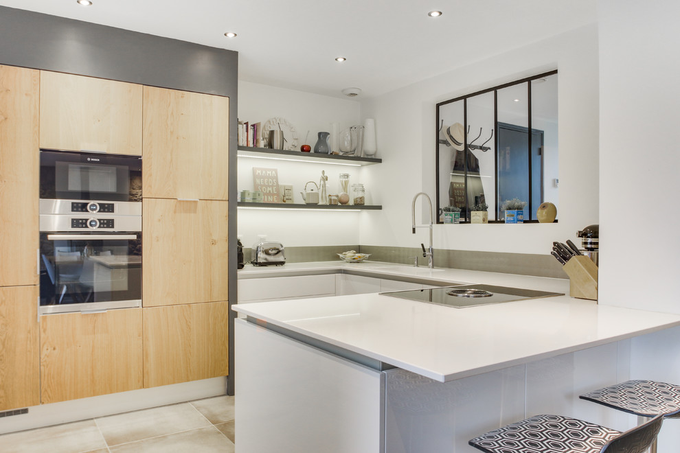 Inspiration scandinave pour une cuisine blanche et bois - Scandinavian ...