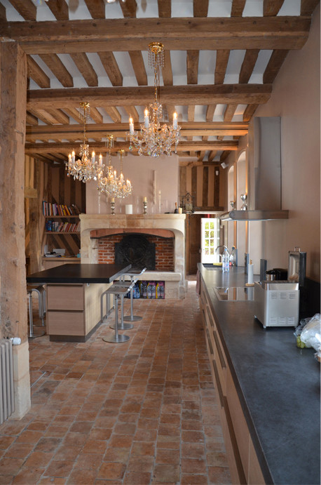 Manoir en Pays d'Auge - Transitional - Kitchen - Le Havre - by LC ...